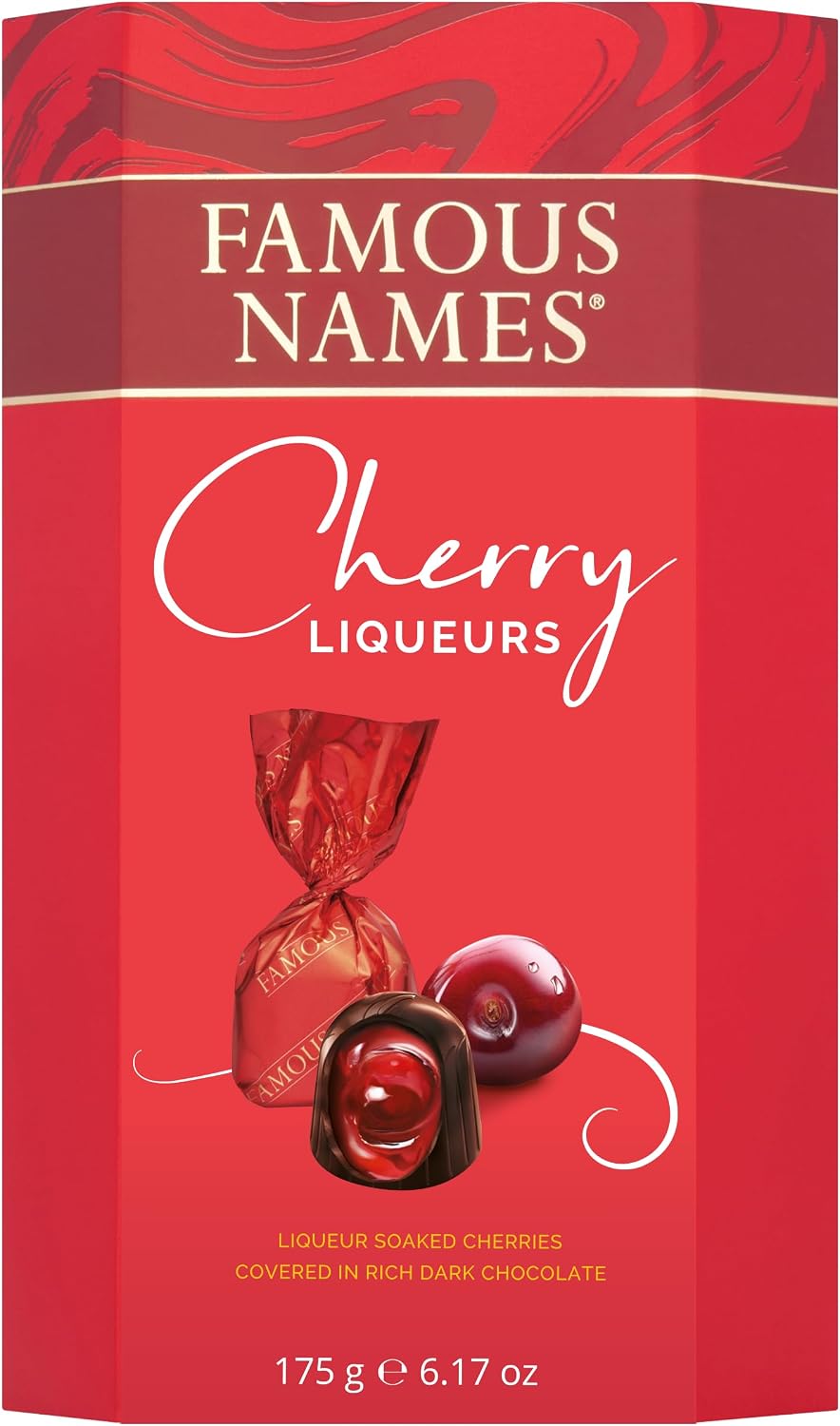 Famous Names Cherry Liqueurs – 175g Premium Dark Chocolate Cherries ...