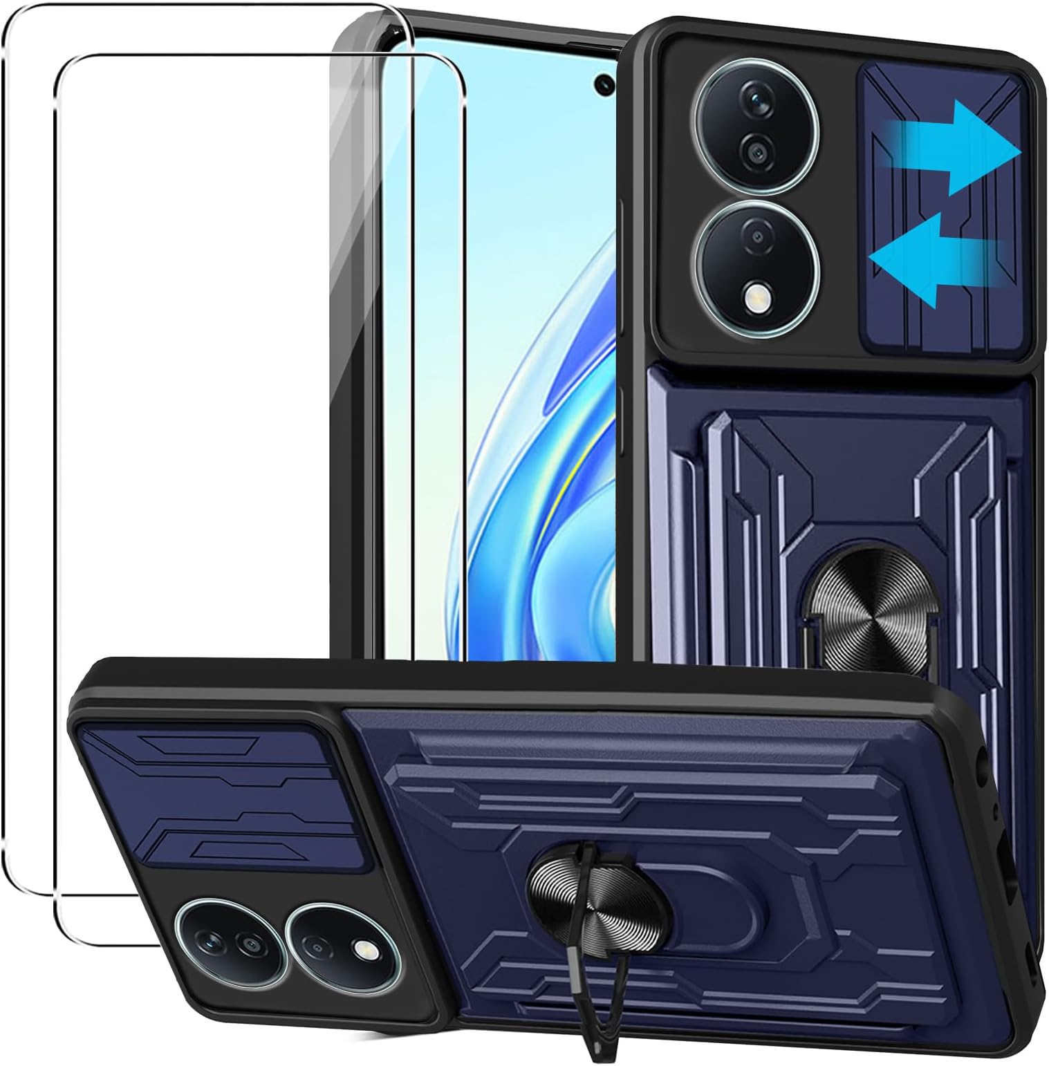 KZIOACSH Case for HONOR X7b/HONOR 90 Smart, Military-Grade Shockproof ...