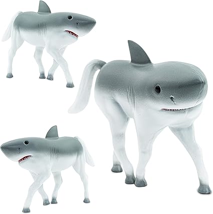 Amazon.com: Randimals Horse & Shark Hybrid Realistic Animal Toys ...