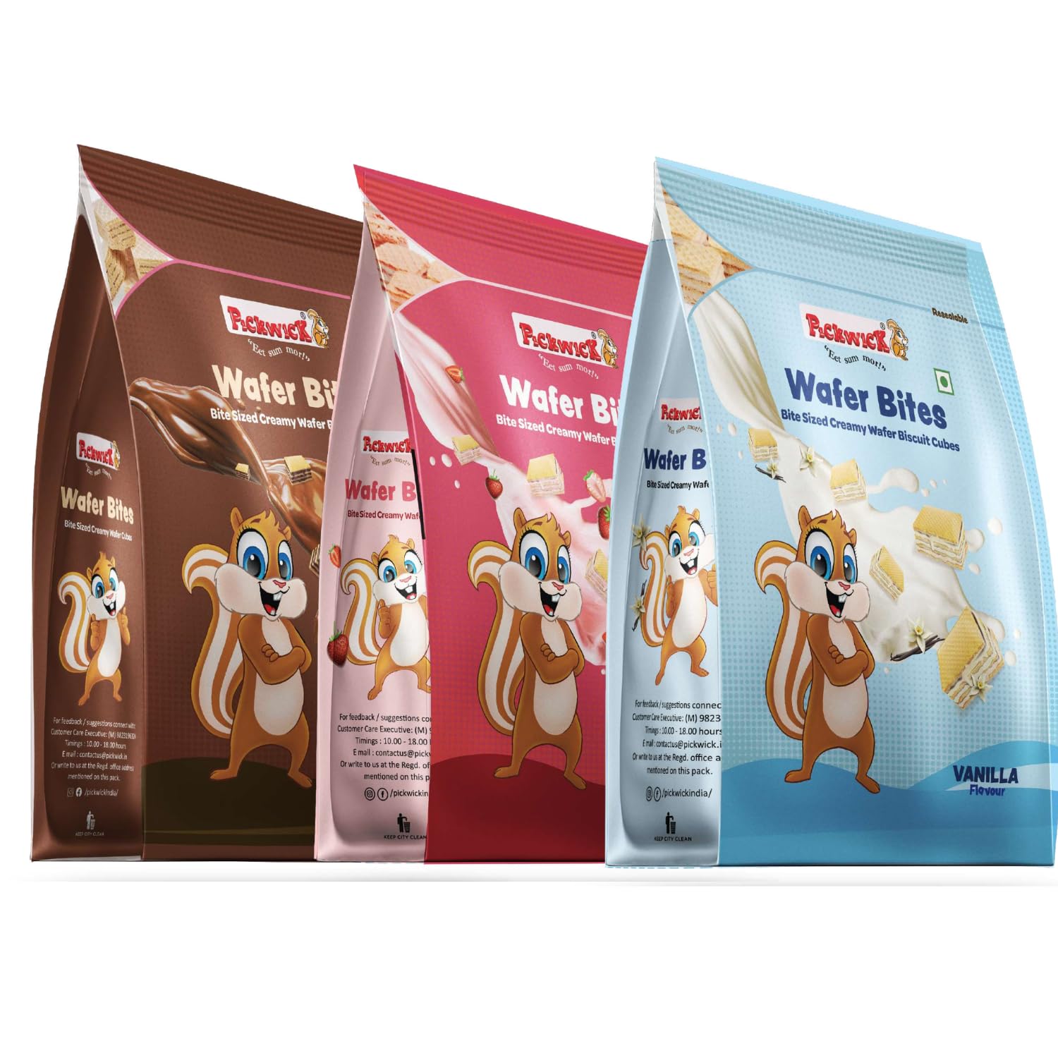 PICKWICK Bite-Sized Creamy Wafer Biscuit Variety Pack | Premium ...