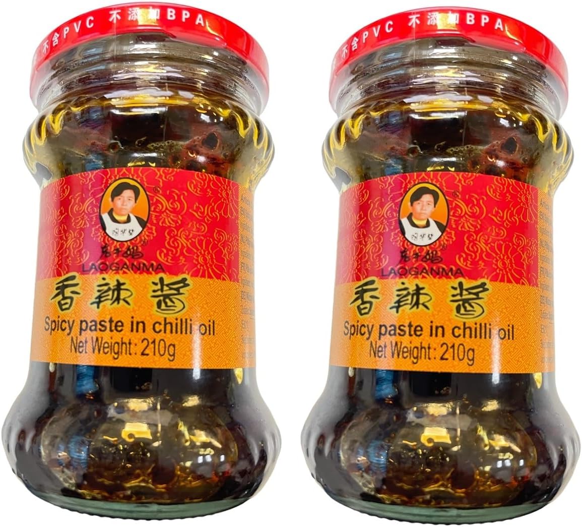 Xihaha Lao Gan Ma Laoganma Spicy Paste in Chilli Oil 210 g (Pack of 2 ...