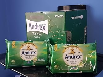 Andrex Ultra Care Washlets, 12 Packs - Flushable Toilet Wipes - Skin ...