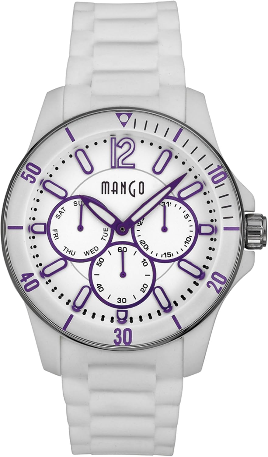 Amazon.com: Mango A68344S4I – Watch for Women Silicone Strap : Clothing ...