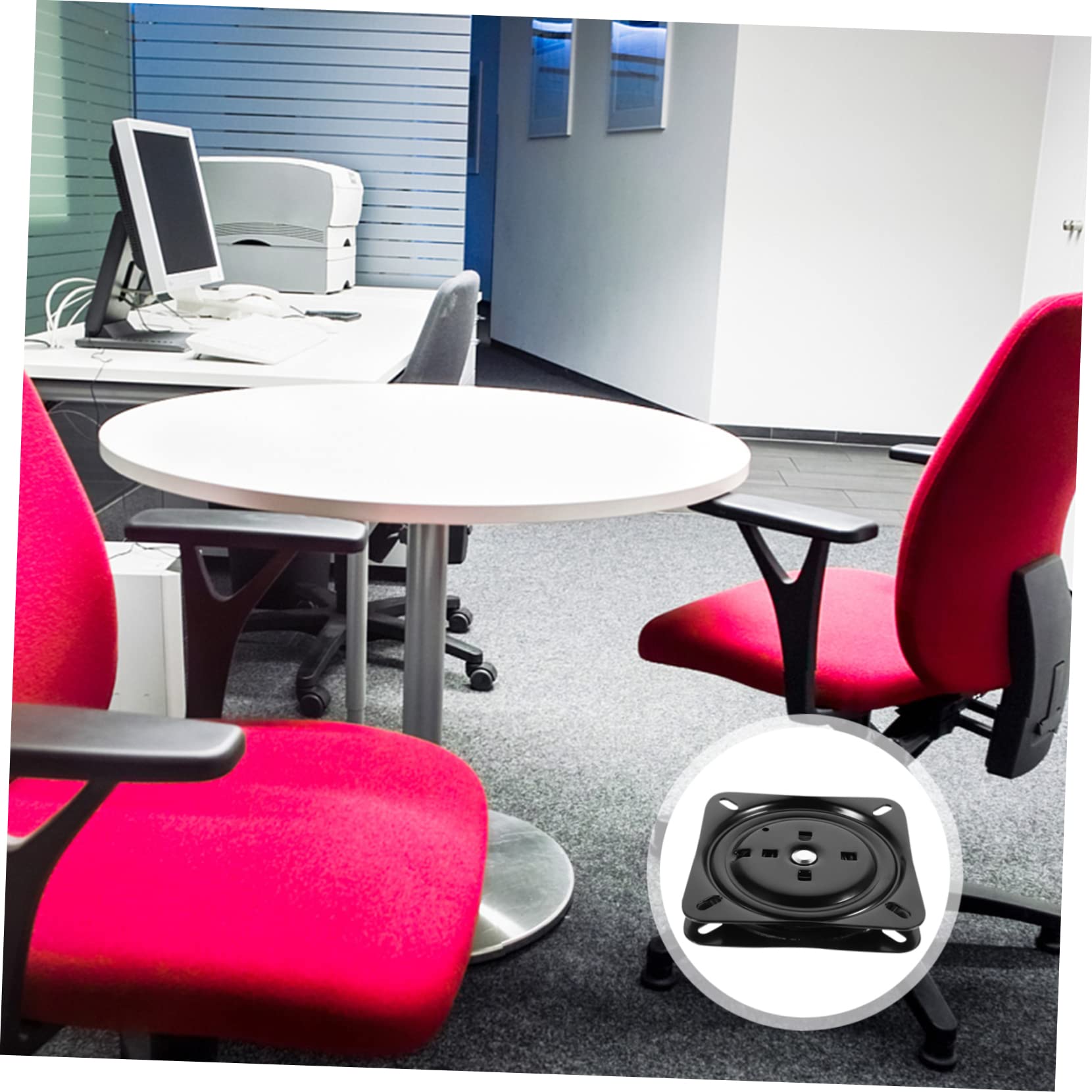 Heavy Duty Bar Stool Swivel Plate Replacement Seat Swivel Base Mount ...