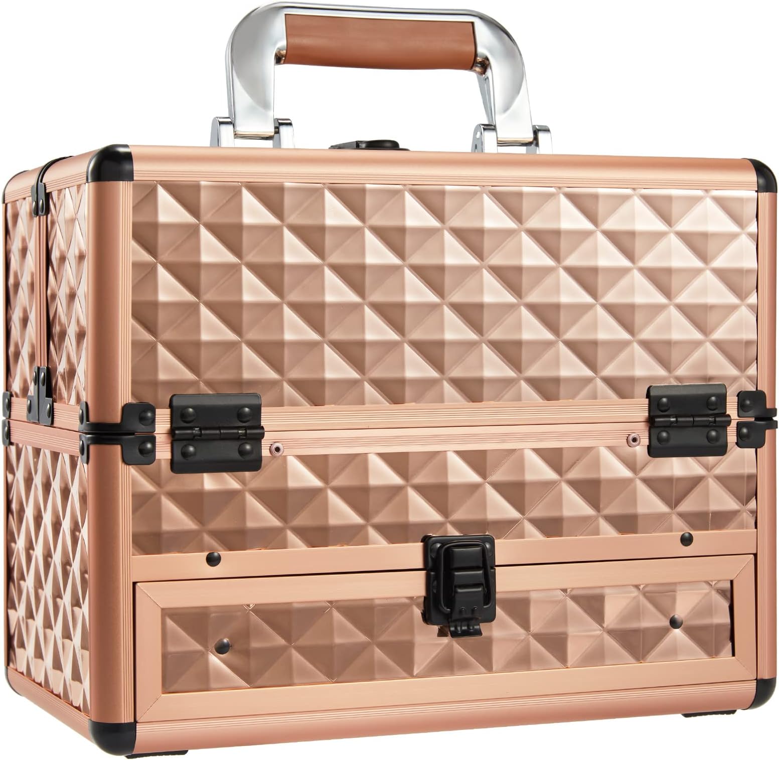 Amazon.com : SHANY Chic Makeup Train Case Cosmetic Box Portable Makeup ...