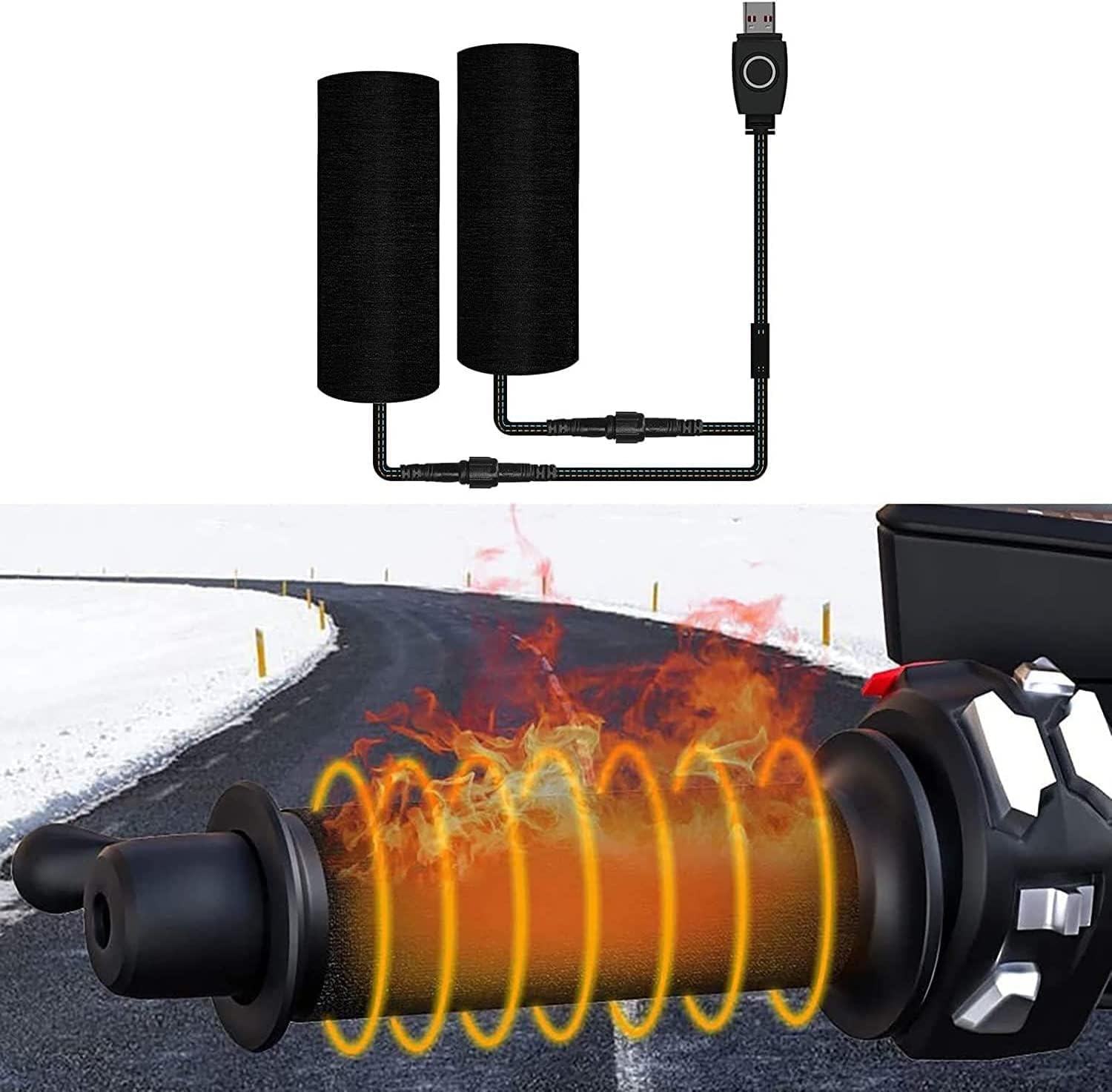 Heizgriffe Motorrad Fahrrad Griffheizung Overgrips - Intelligente ...