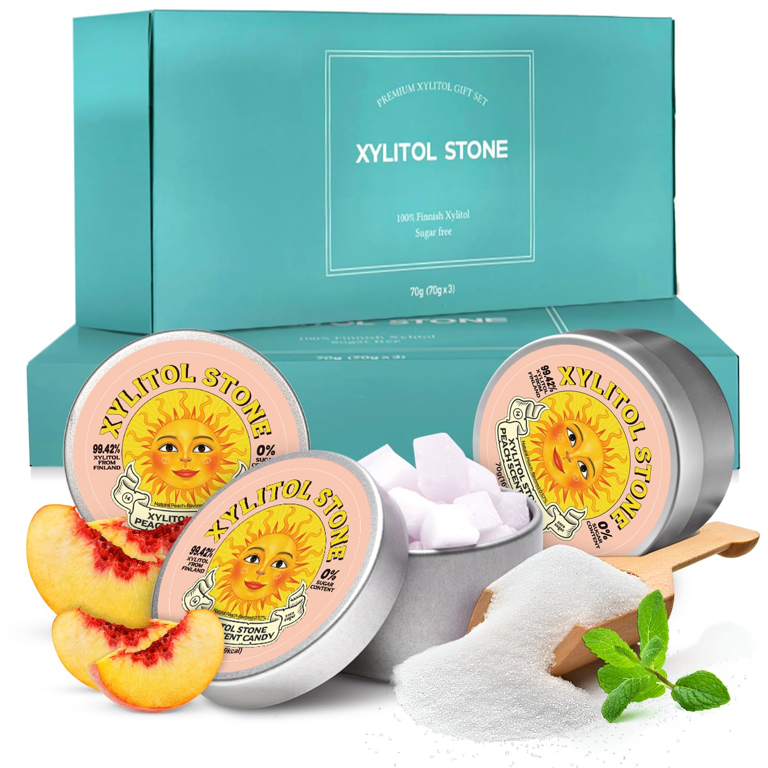 Amazon.com : Xylitol Stone Sugar Free Candy - Vegan & Keto Friendly ...