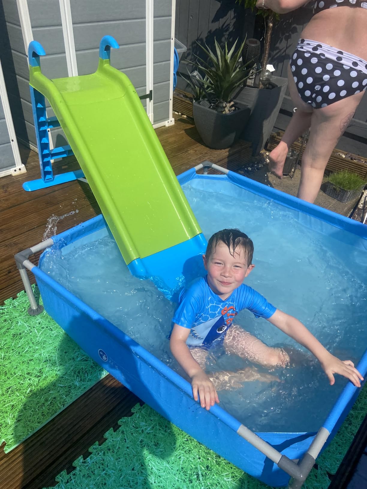 Splosh 4ft Mini Frame Pool - Kids Paddling Pool - Easy Setup Pool With ...