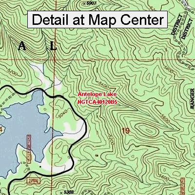 Amazon.com : USGS Topographic Quadrangle Map - Antelope Lake ...
