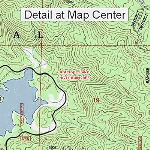 Amazon.com : USGS Topographic Quadrangle Map - Antelope Lake ...