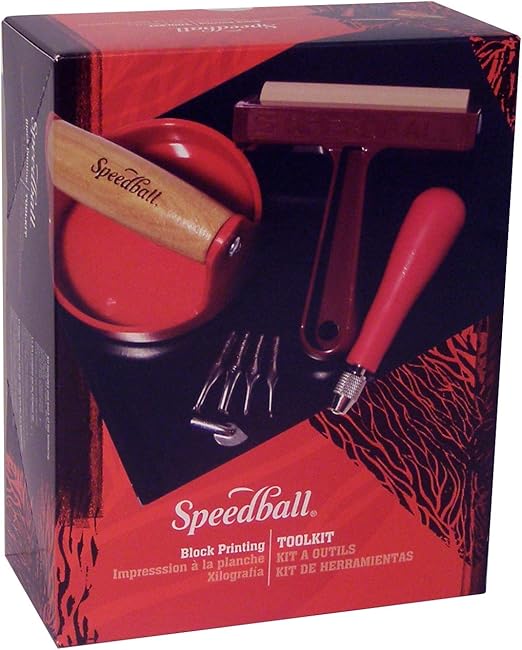 Speedball Block Printing Tool Kit, Craft Kit, For Art & Craft, Printing ...