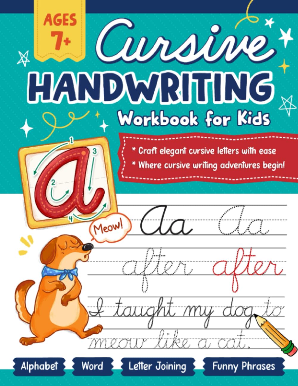 Cursive Handwriting Workbook for Kids: Master Penmanship and Learn to ...