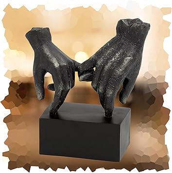 Amazon.com: Bellaa Hand Statues Pinky Promise Gesture Sign Gift Modern ...
