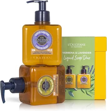 L'OCCITANE Verbena & Lavender Liquid Soap Duo, Luxury Hand Wash, Luxury ...