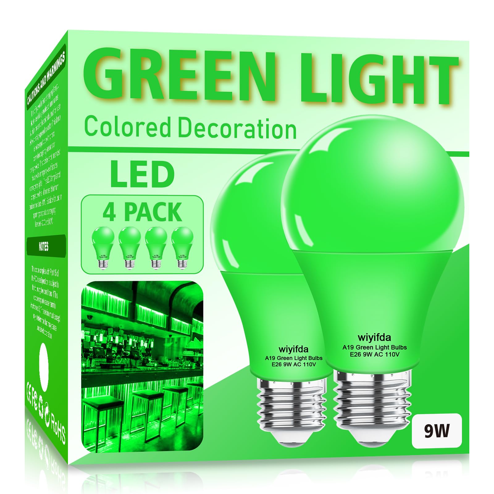 Green Colored Light Bulbs