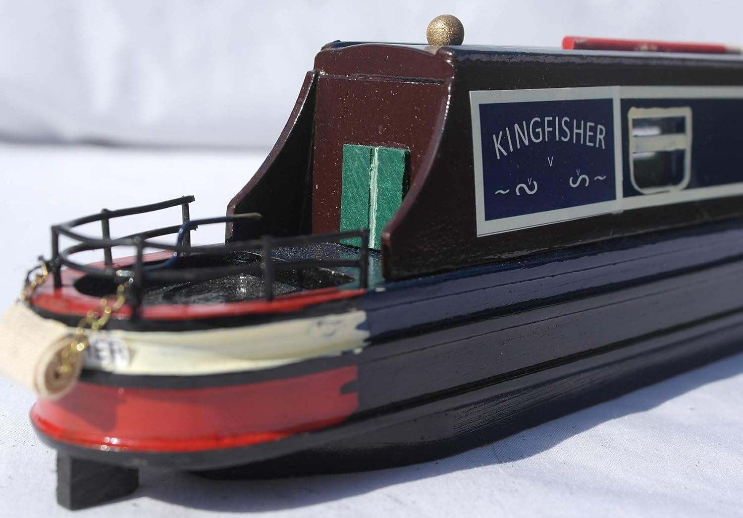 Wooden Kingfisher Model Canal narrowboat Barge – TopToy