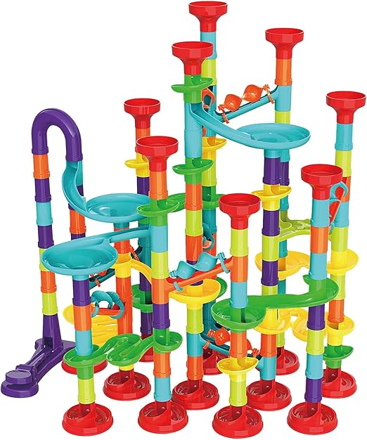 Marble Run Building Blocks Sets for Kids, STEM Building Kit Race Track ...