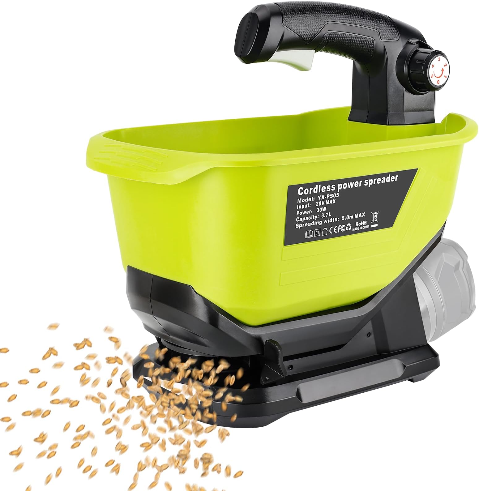 Amazon.com : WORX 20V Cordless Seed Spreader 6-Speeds 5-Ft. Max ...