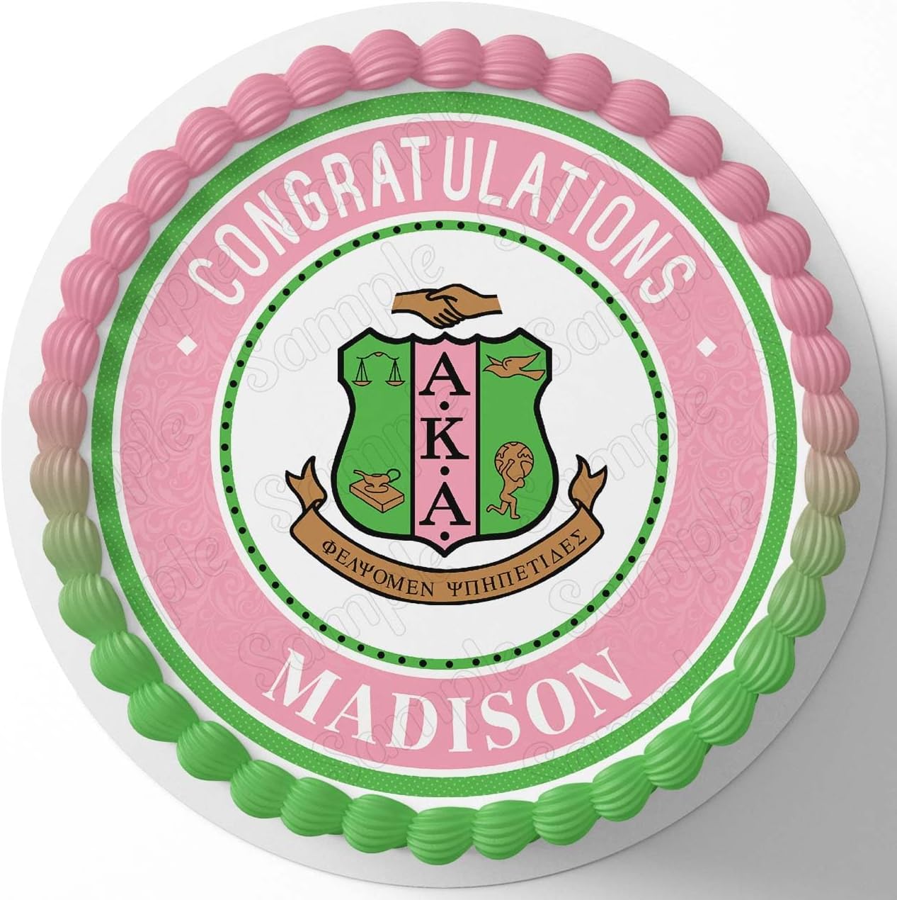 Amazon.com: Cakecery Soroty Fraternity ZORP Edible Cake Topper Sheet ...