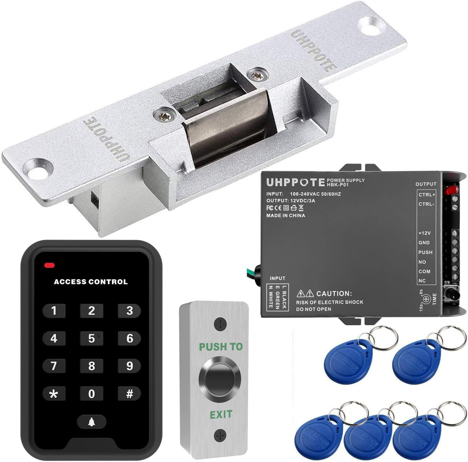 Amazon.com: UHPPOTE Door Keypad Access Control Kit with Electric Fail ...