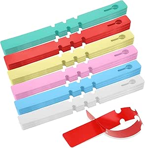 Amazon.com: 120Pcs Plastic Plant Labels, 6 Colors Wrap Around Tree Tags ...