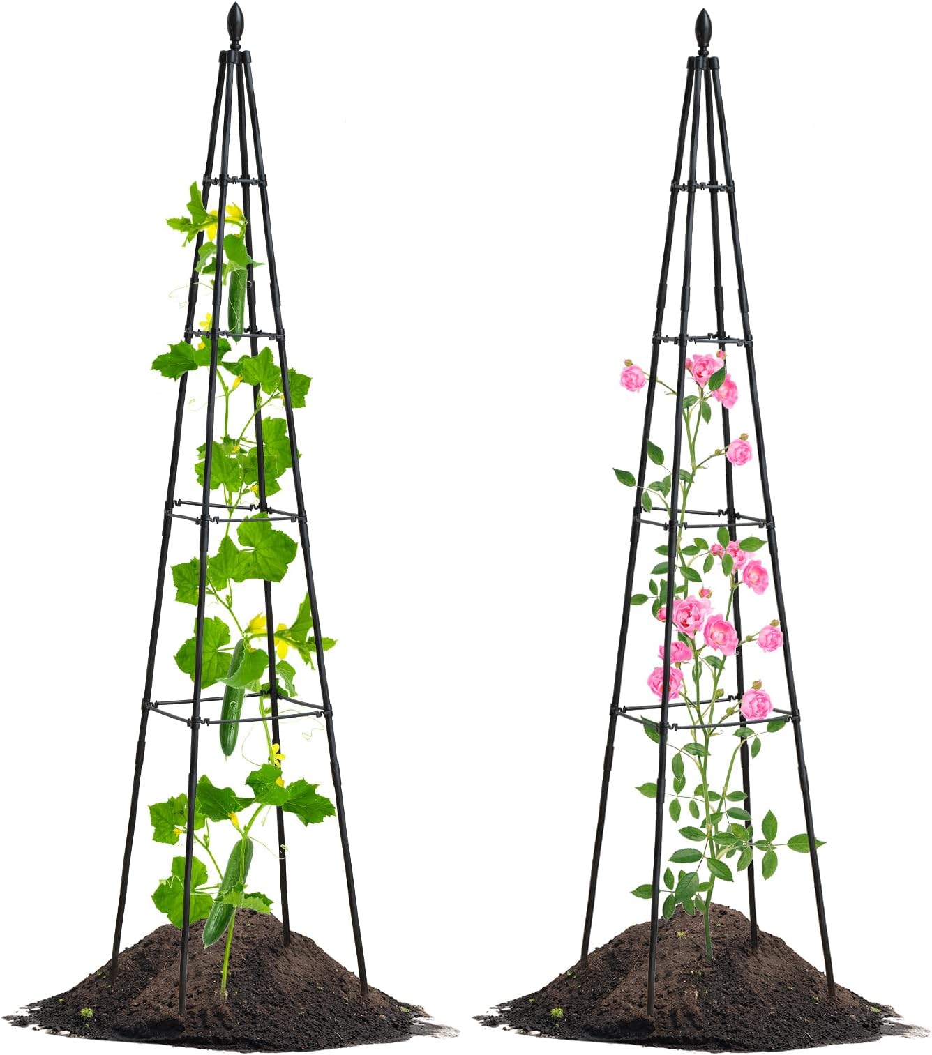 Amazon.com : Pea Trellis Green Bean Trellis for Garden - 2 Pack Sugar ...