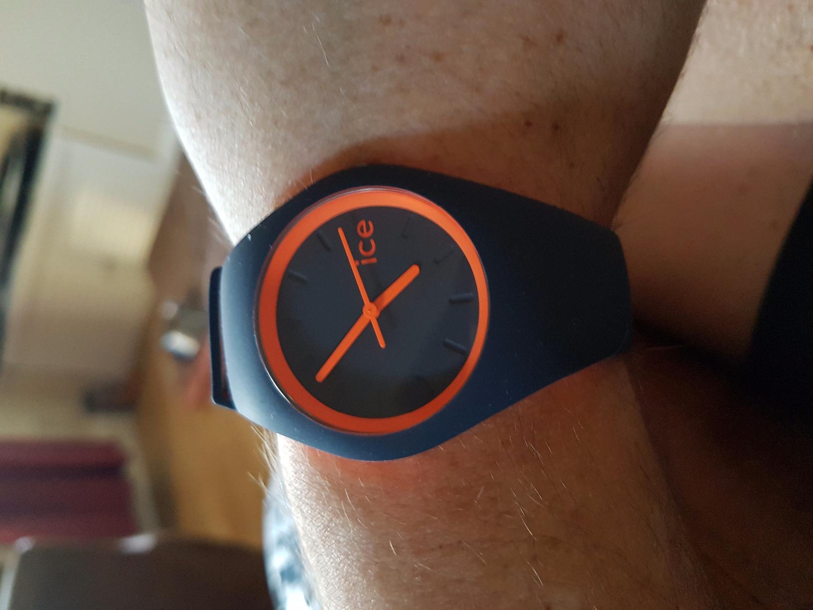 ICE-WATCH - Ice Duo Ombre orange - Men's Wristwatch With Silicon Strap ...