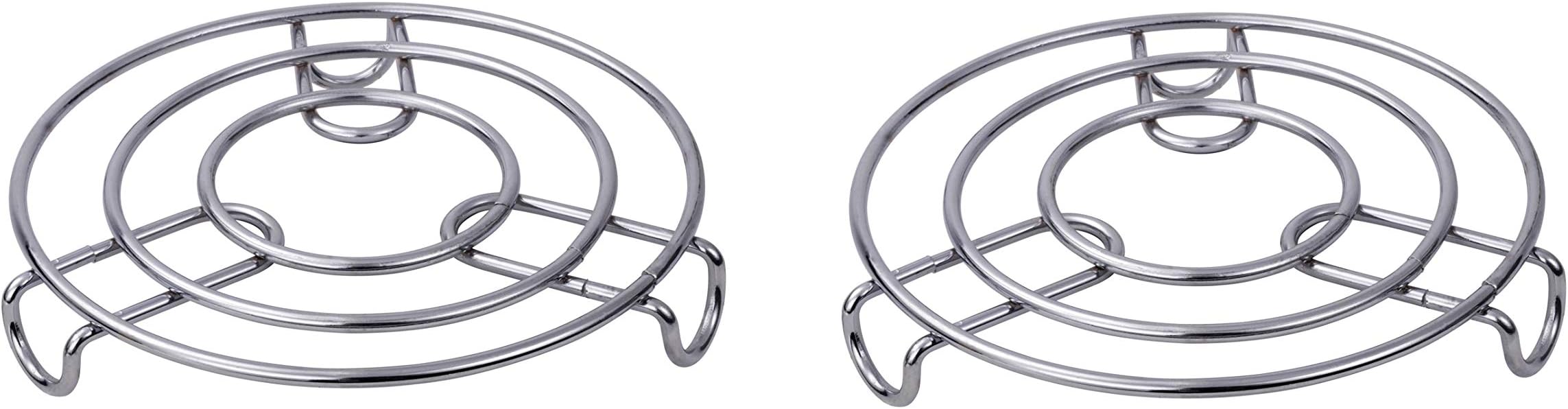 Buy LSARI Stainless Steel Round Table Ring Set, Hot Pot Stand, Trivet ...