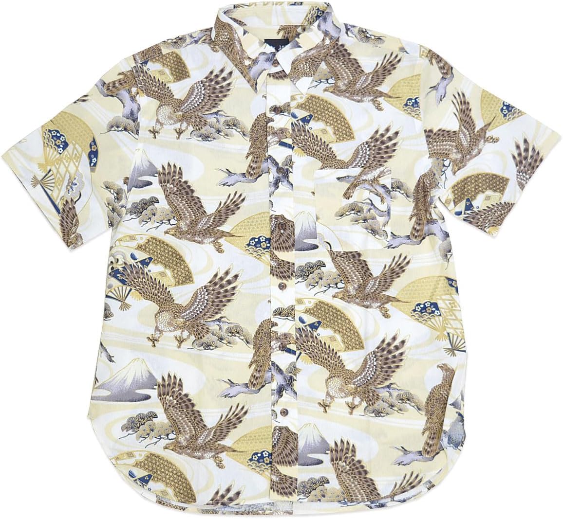 Amazon.co.jp: (コロモサクラ)衣櫻 半袖レギュラーシャツ「鷹」(SA-1615) : ファッション