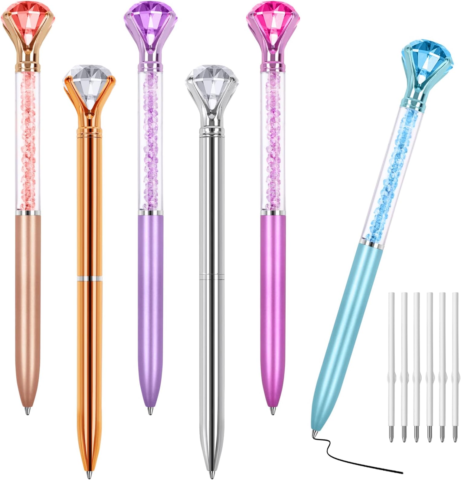 Amazon.com : AIYAYI Diamond Pens Pack of 10 ，Big Crystal Diamond ...