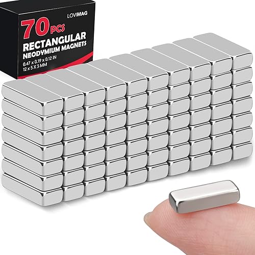 Snapklik.com : Strong Neodymium Magnets Bars, 70 Pcs Small Rare Earth ...