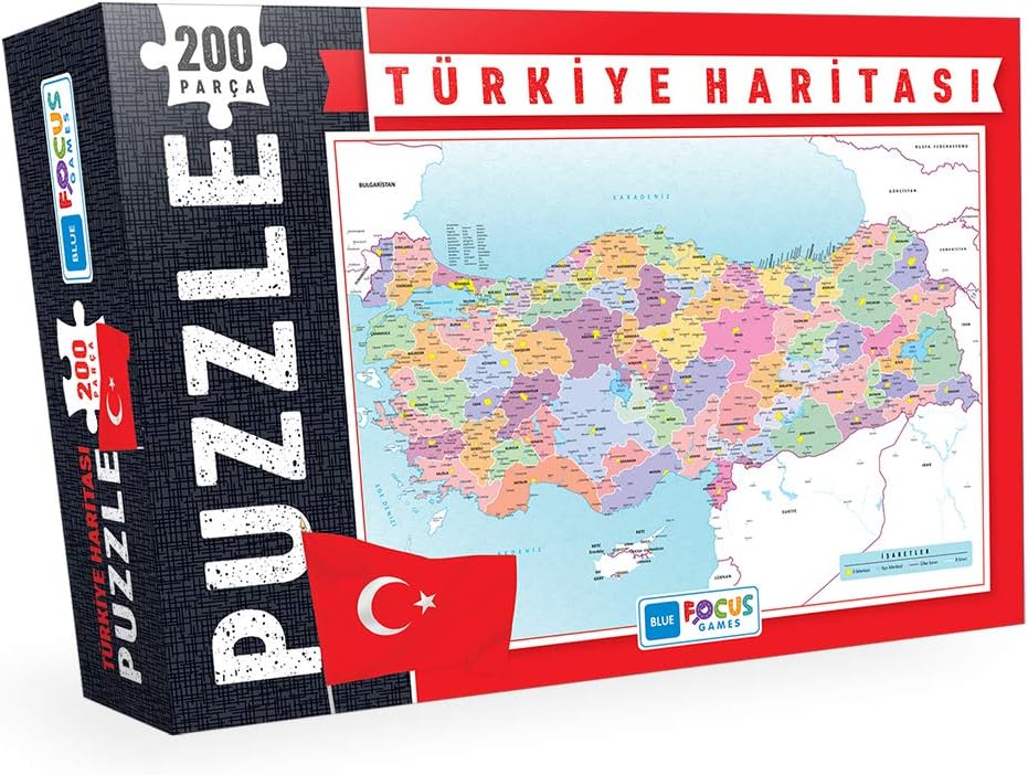 Puzzle Türkiye Haritası (BF049) (204 Parça), Jigsaw Puzzles - Amazon Canada