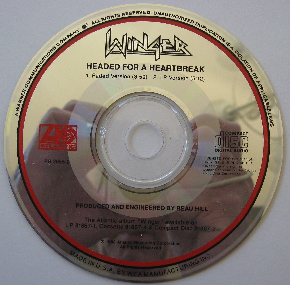 Headed for a Heartbreak: Winger: 0090431999820: Amazon.com: Books