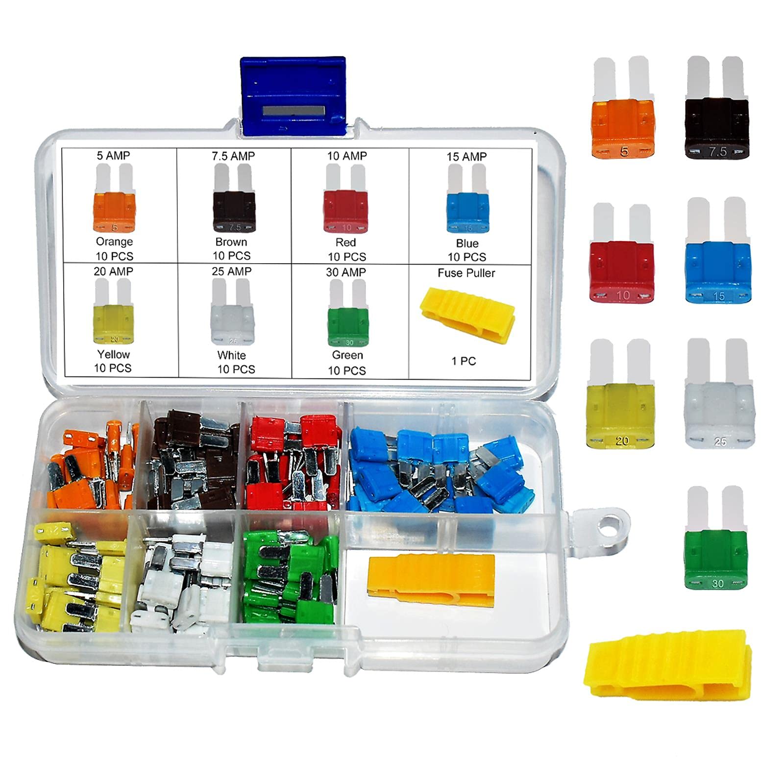 Snapklik.com : MuHize Micro2 Car Fuses - 70 PCS Upgraded ATR APT Blade ...
