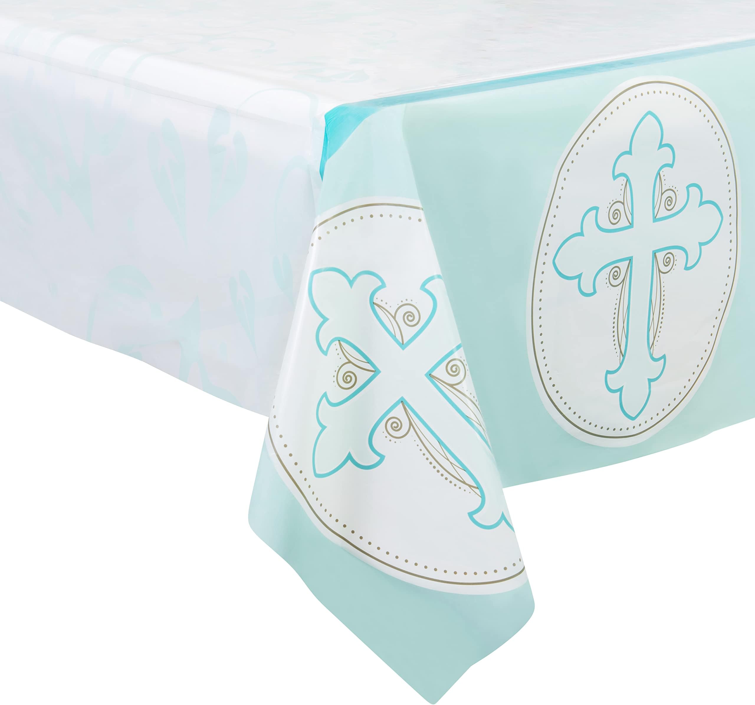 Amazon.com: Sparkle and Bash 3 Pack Religious Table Cover for Baptism ...