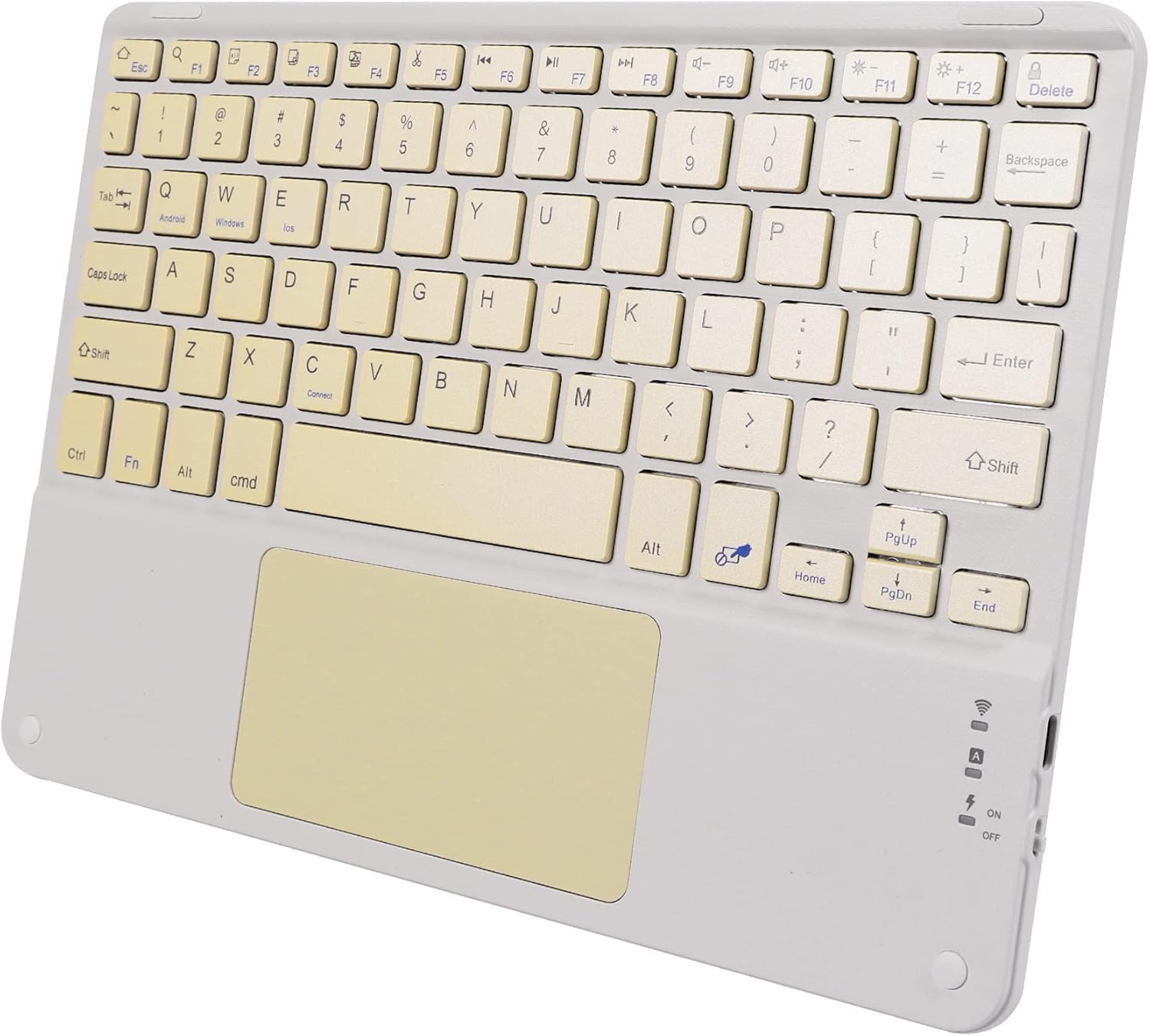 Amazon.co.jp: Bluetooth キーボード タッチパッド タブレット用 ipad用 USB充電 薄型 小型 コンパクト 可愛い windows/ios/android対応 ...