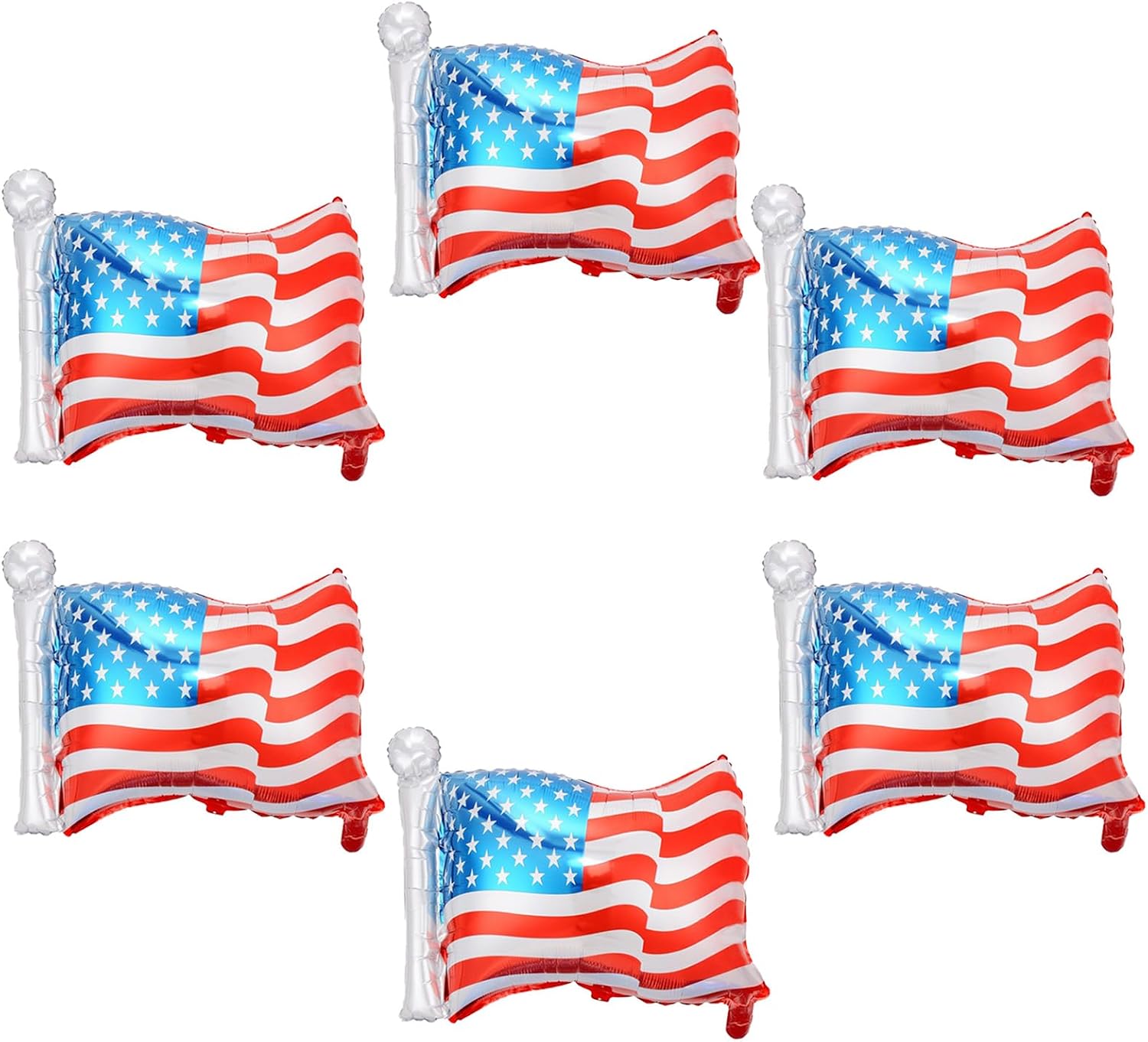 Amazon.com: HBLHBLMI American Flag Foil Balloons, 4th of July Balloons ...