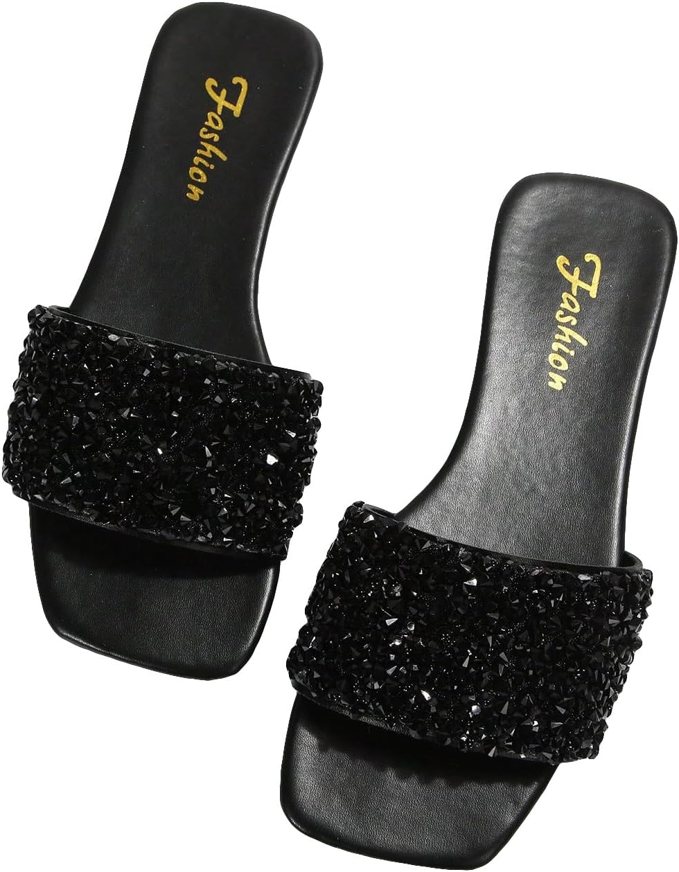 Amazon.com | GORGLITTER Glitter Sandals Sparkly Sandals Casual ...