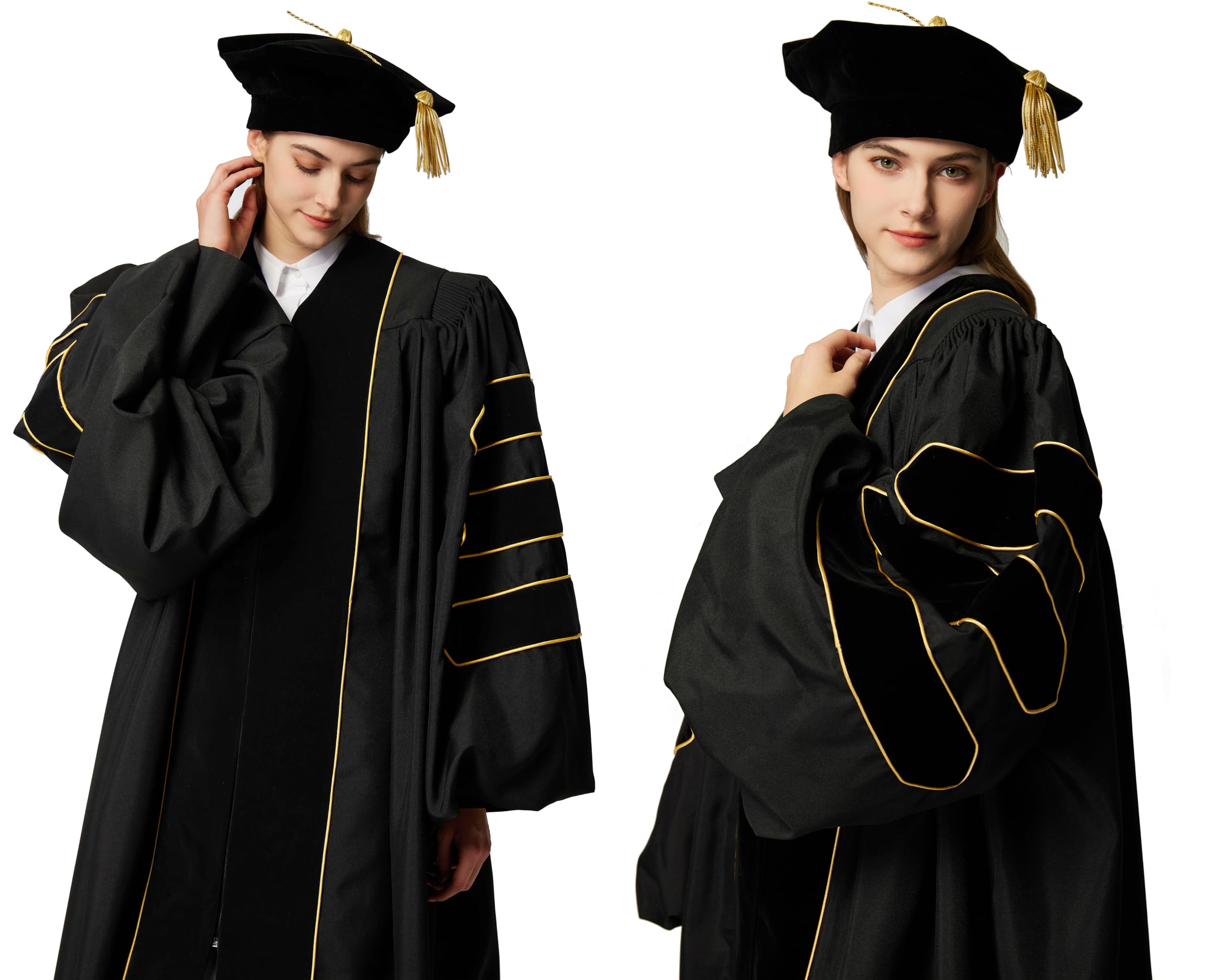 Snapklik.com : MyGradDay Unisex Deluxe Doctoral Graduation Gown And 8 ...