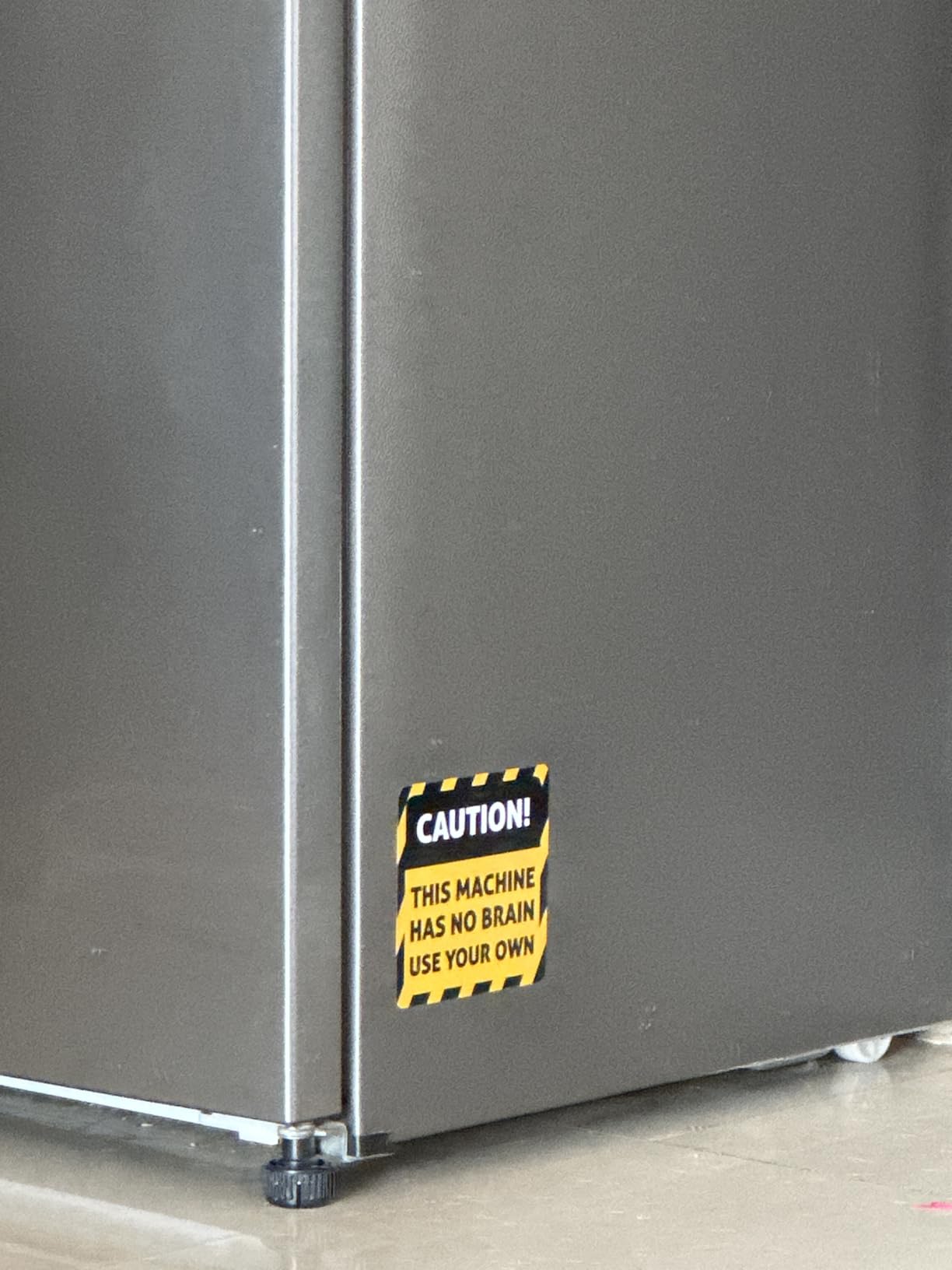 Artangle Vinyl This Machine Has No Brain Car Sticker, 5.5 x 5.5 Inches ...