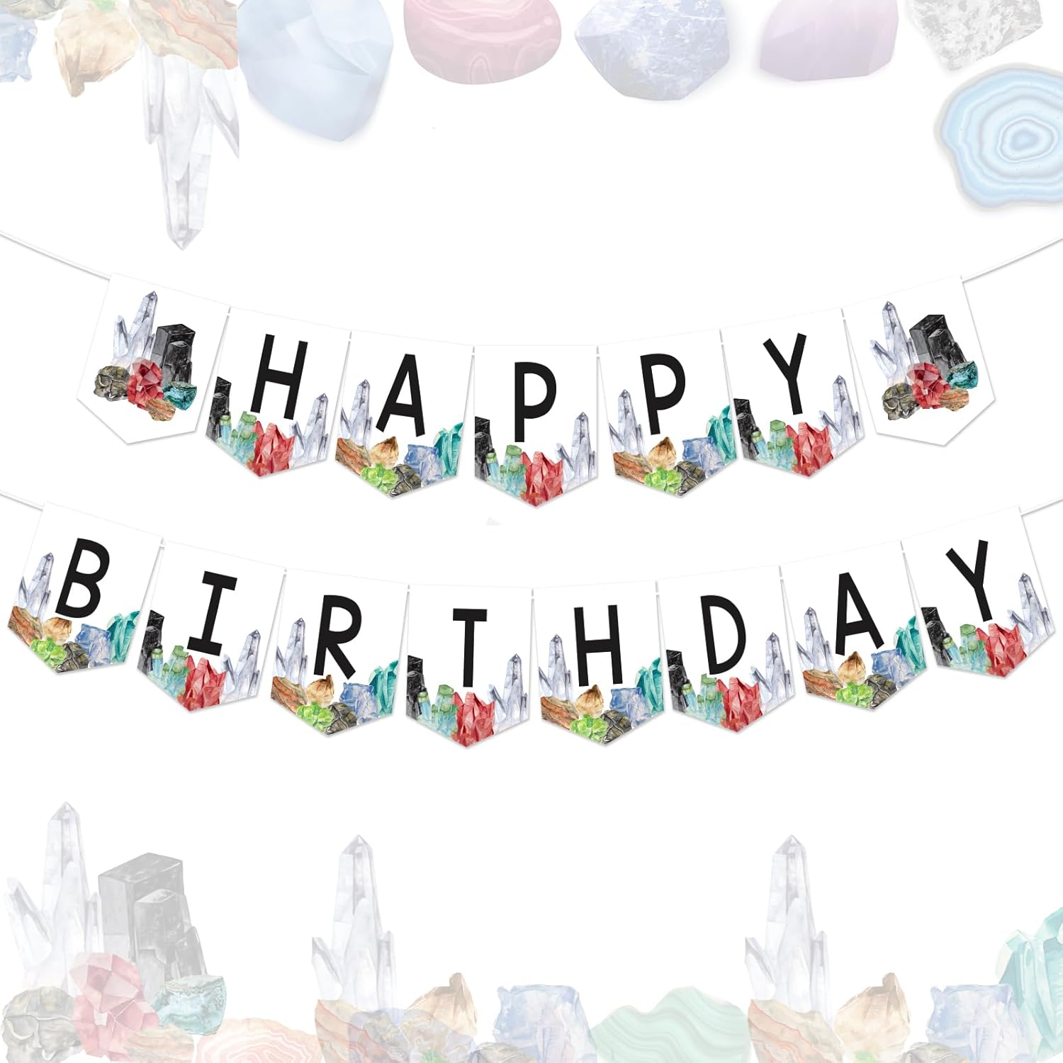 Amazon.com: Balterever Geology Birthday Party Decorations Rocks Geology ...