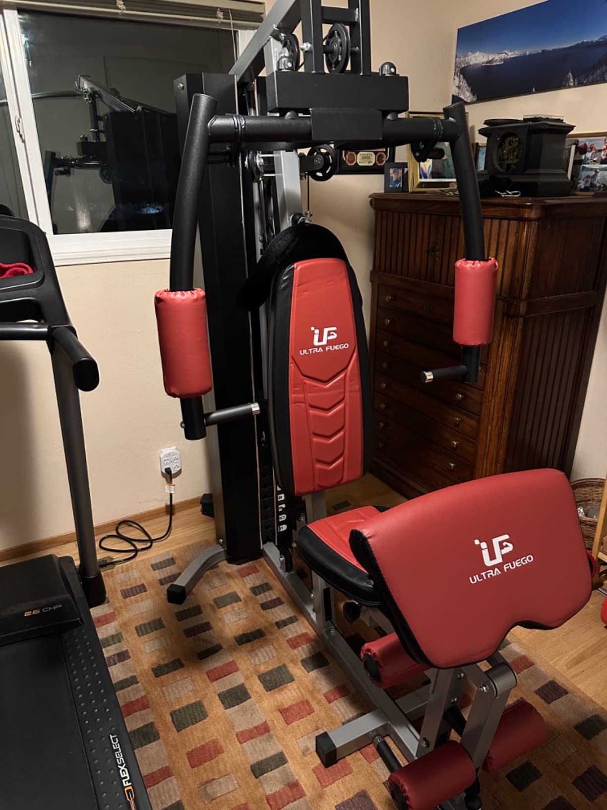 $18/mo - Finance ULTRA FUEGO Multifunctional Home Gym 118lb Weight ...