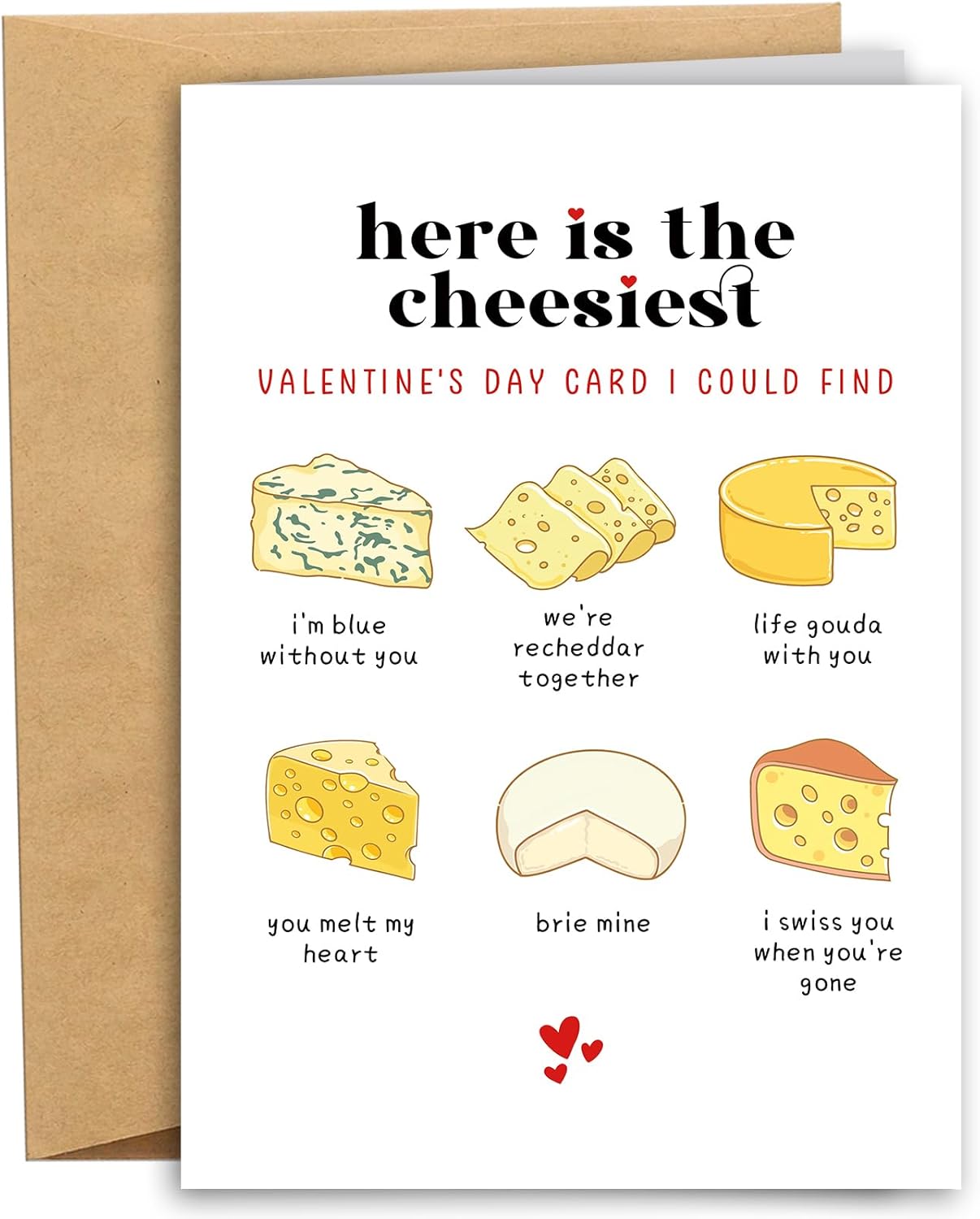 Amazon.com : RYYike Humorous Valentine's Day Greeting Card for Him Her ...