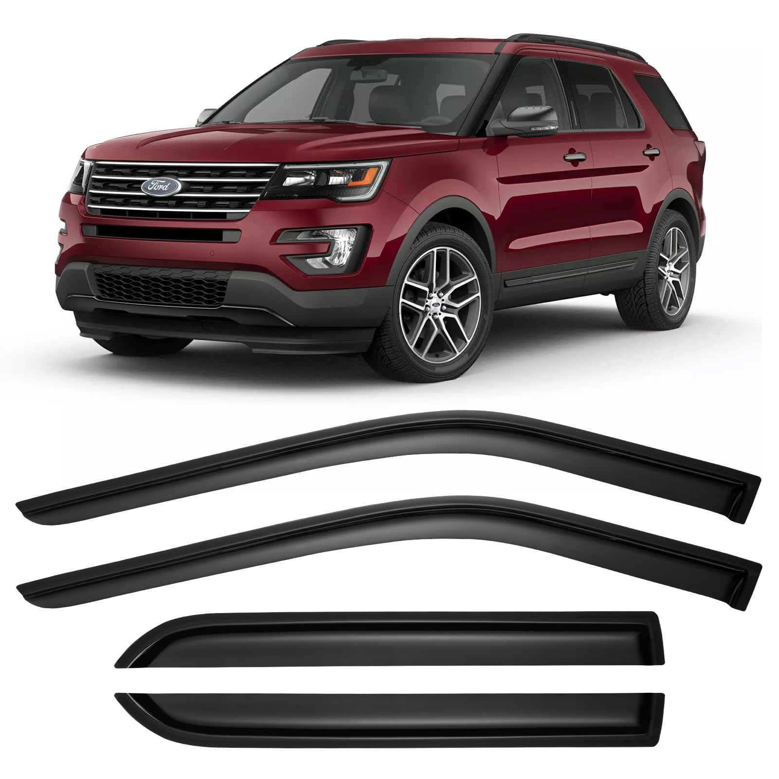 Amazon.com: Cxdar Window Rain Guards Vent Visors Shades for 2011 2012 ...