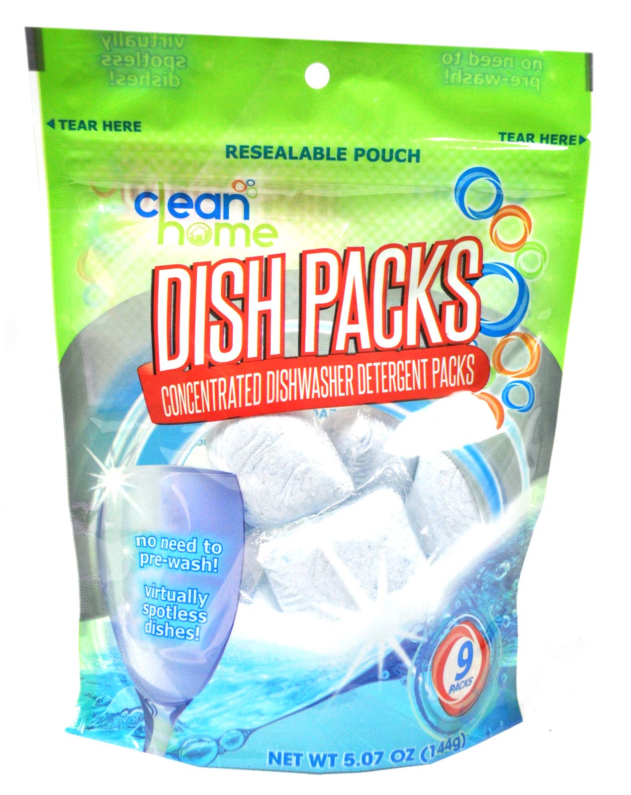 Amazon.com: Clean Home Concentrated Dishwasher Detergent Packs : Health ...