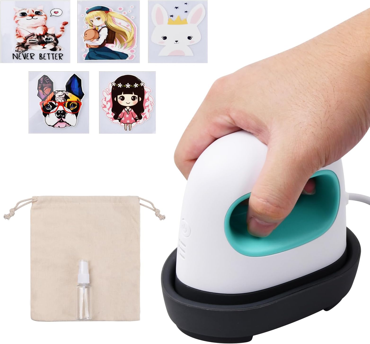 Jinlaili Mini Presse à Chaud, Presse de Transfert pour Bricolage avec 3 ...
