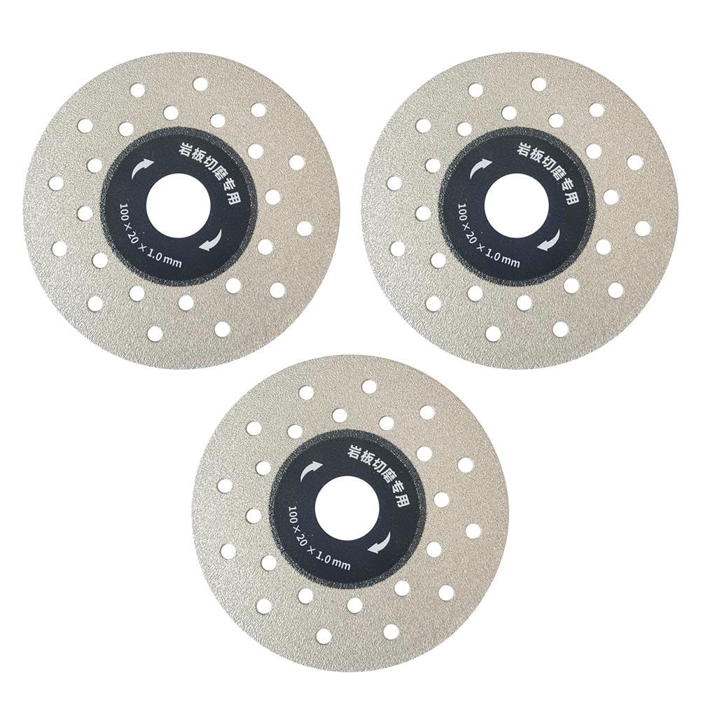 3 Packs Porous Widened Cutting Blade for Stone Ceramic,4IN Diamond Saw ...