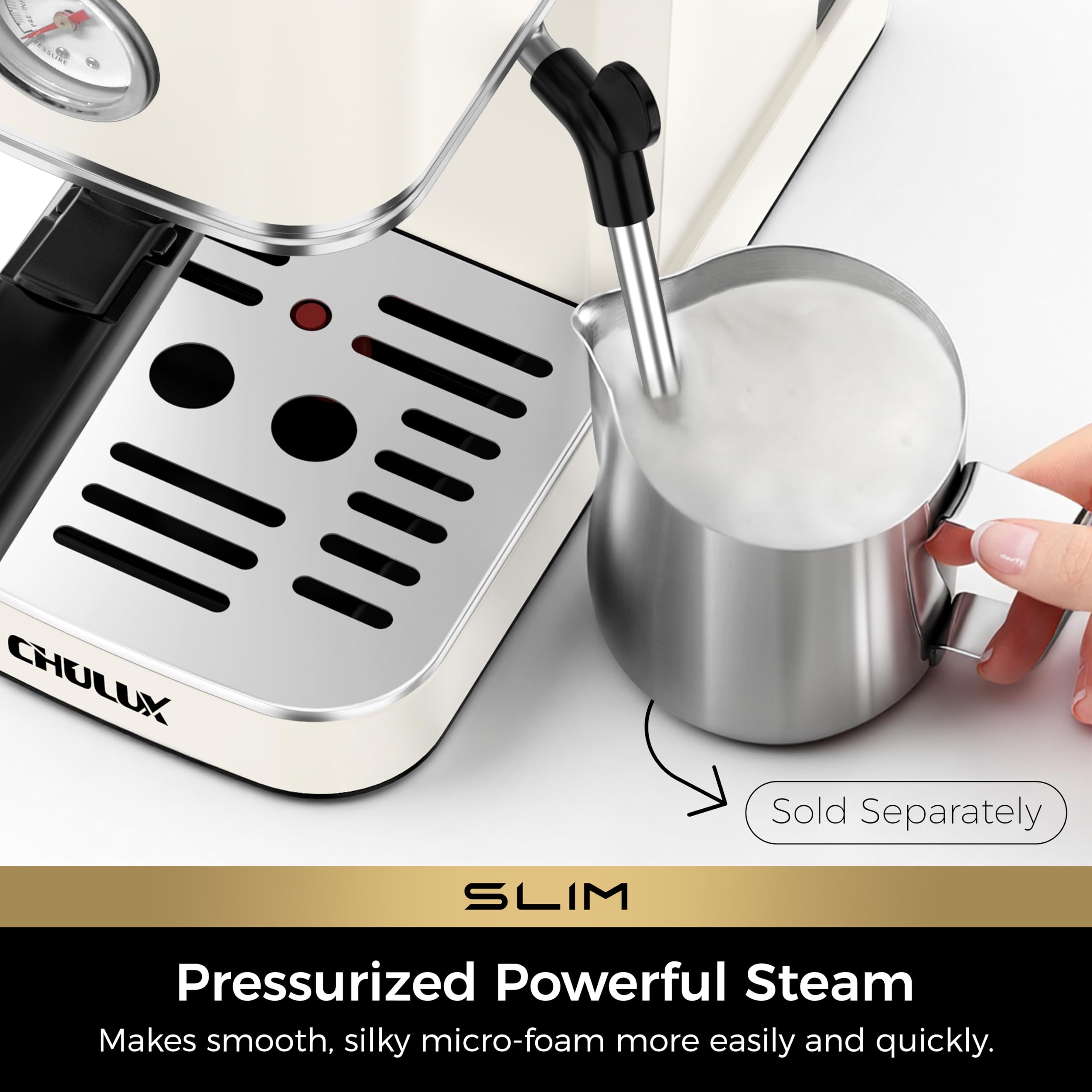 Snapklik.com : CHULUX Slim Espresso Machine