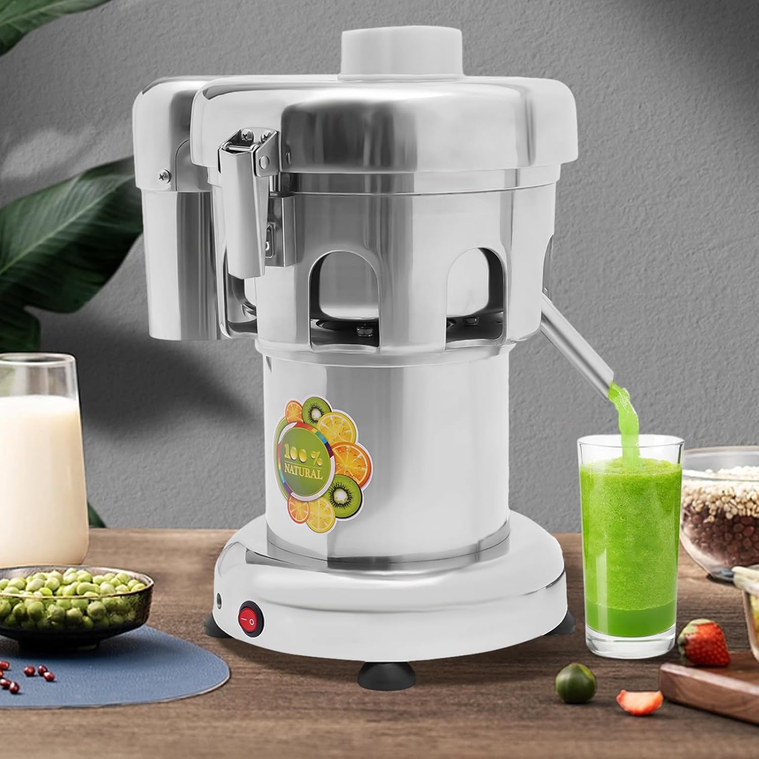 Amazon.com: Commercial Juice Centrifugal Juicer Machine Stainless Steel ...