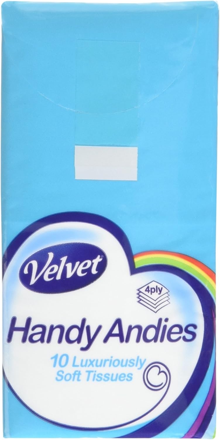 Amazon.com: Velvet Handy Andies Tissues (Pack of 24, Total 240 Tissues ...